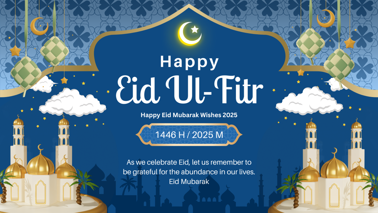 Happy Eid Mubarak Wishes 2025 – Best Eid-ul-Fitr Messages & Greetings