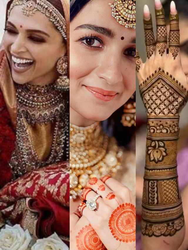 Bridal Mehendi Designs of Bollywood Actress, Wedding Mehendi